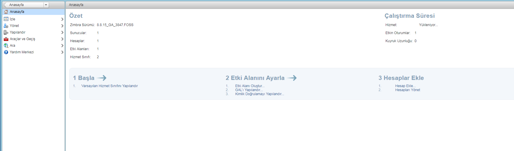 Zimbra Mail Server Kurulumu | PenDC Blog Sayfası